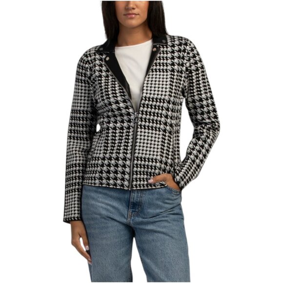 BELLDINI BLACK | Sweaters | Belldini Black Plaid Cardigan | Poshmark